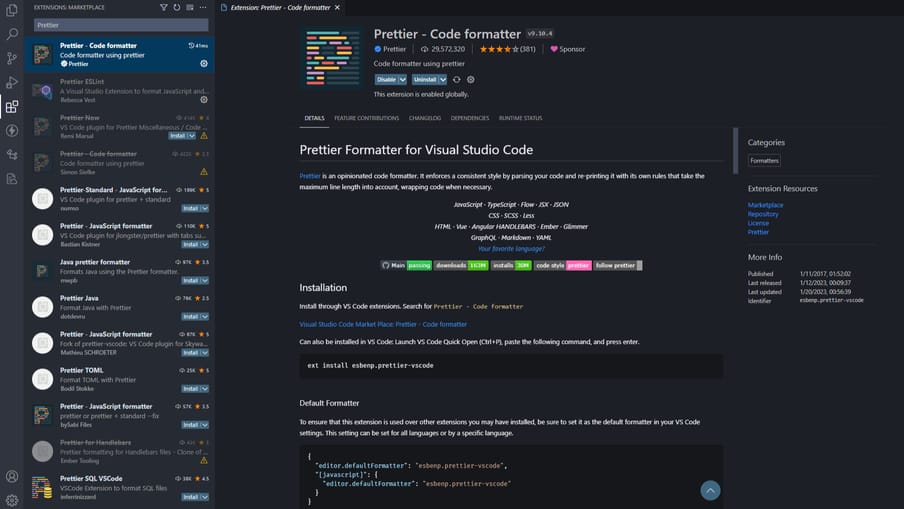 Make Your Code Shine with Prettier Extension for VS Code